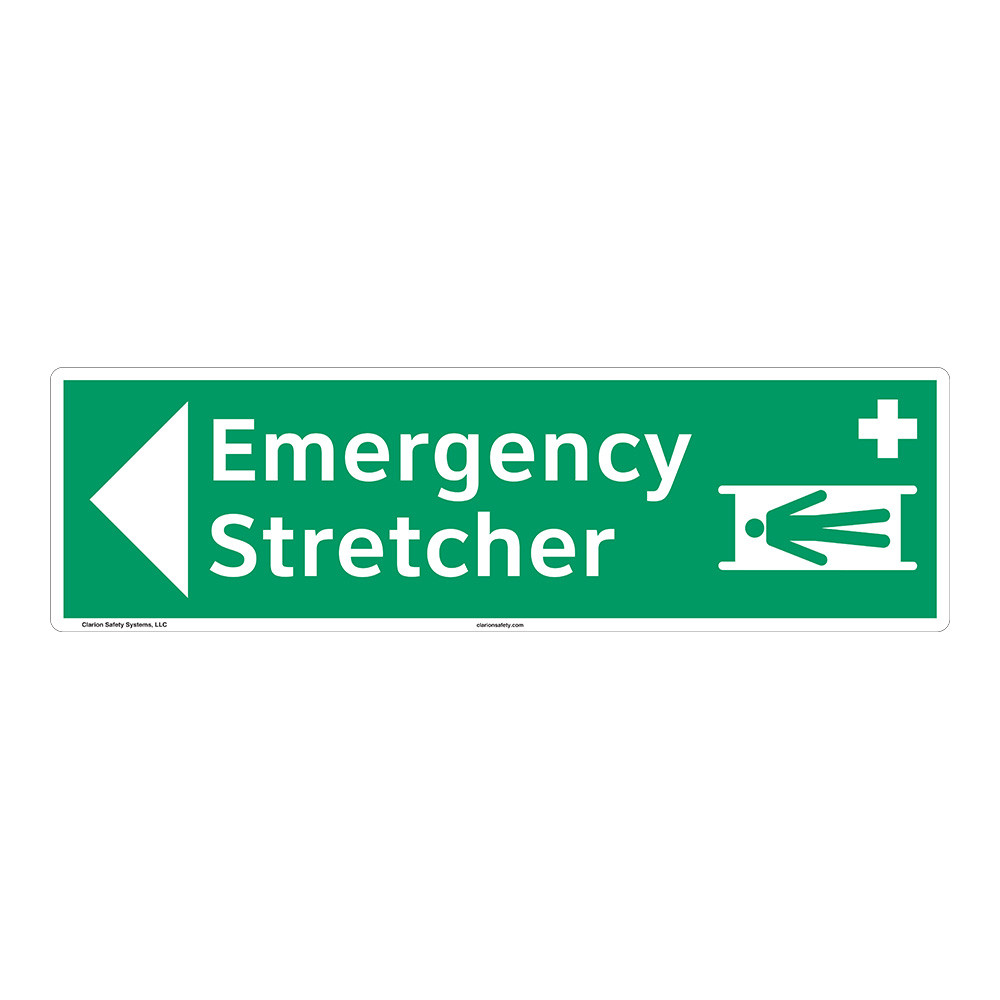 Emergency Stretcher Signs | Clarion safety Systems