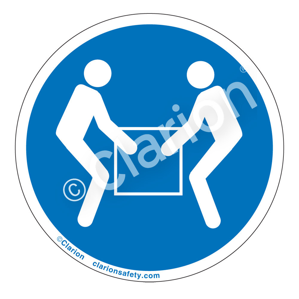 Use Two Person Lift (IS6147-) Label